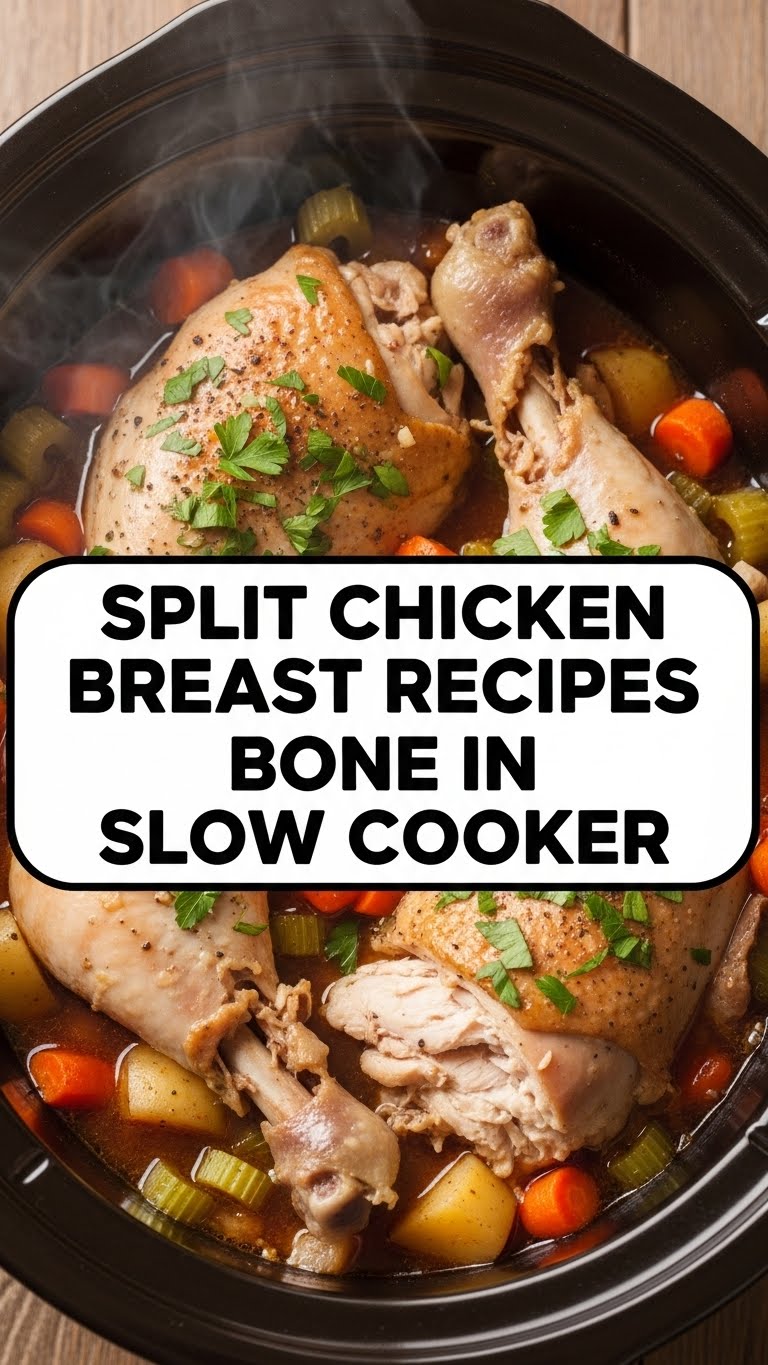 Split Chicken Breast Recipes Bone In Slow Cooker – Don Kitchen