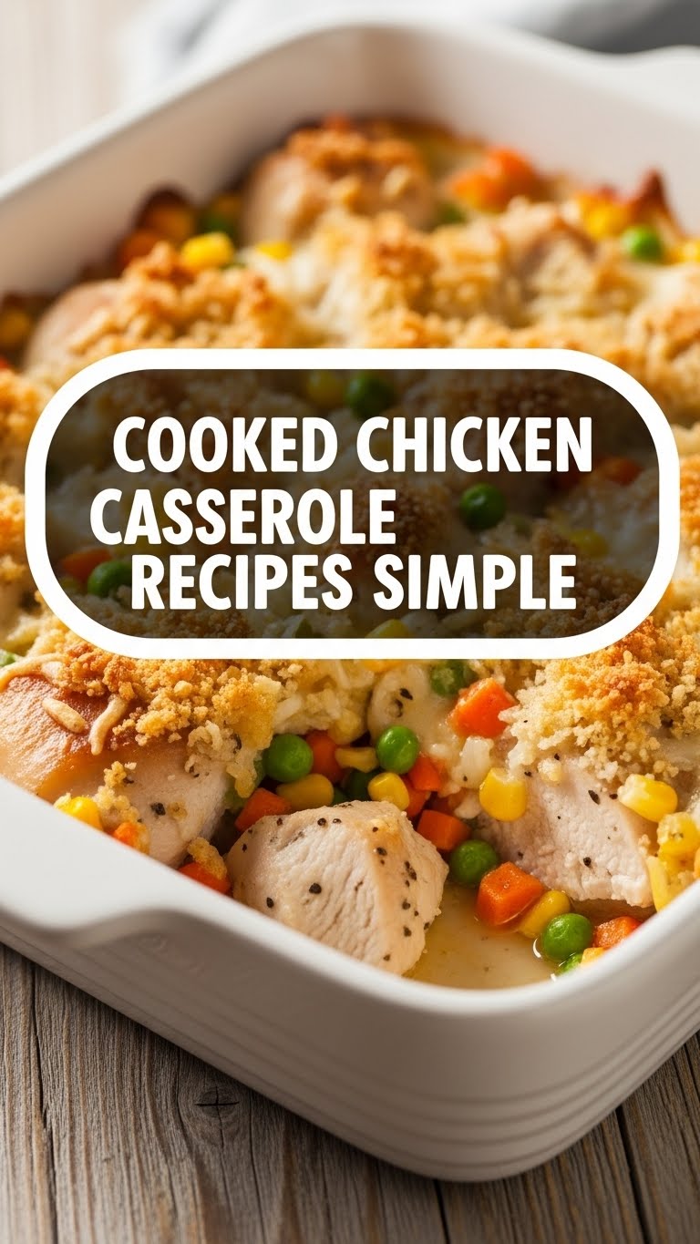 Cooked Chicken Casserole Recipes Simple – Don Kitchen