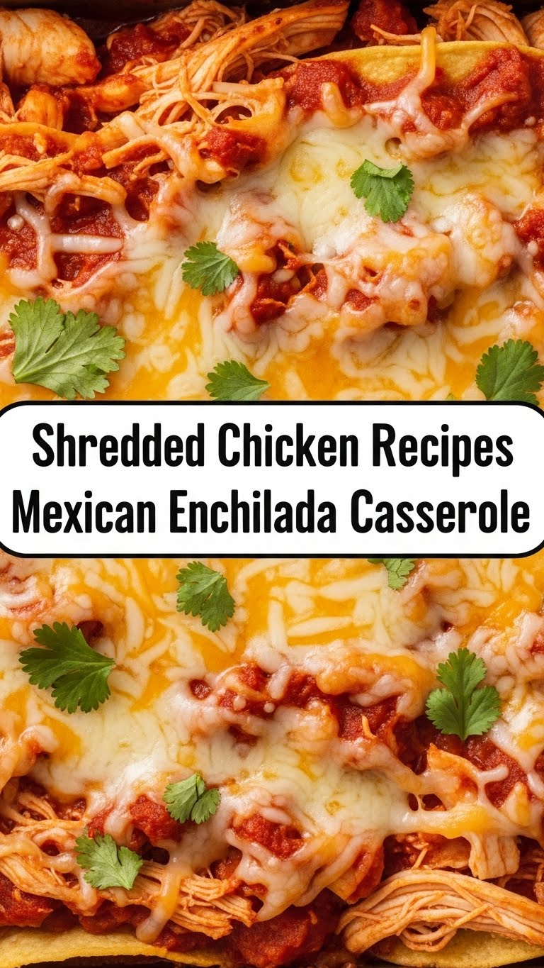 Shredded Chicken Recipes Mexican Enchilada Casserole – Don Kitchen