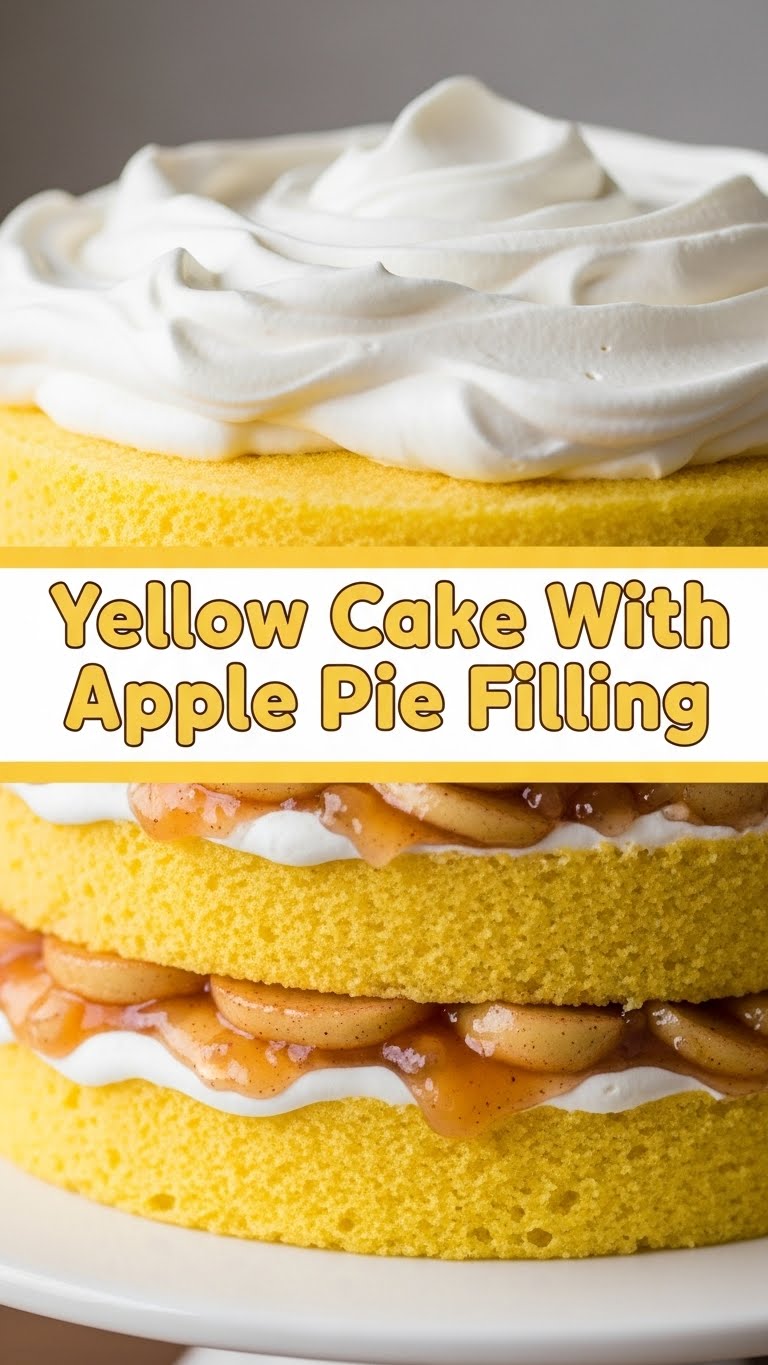 Yellow Cake With Apple Pie Filling – Don Kitchen