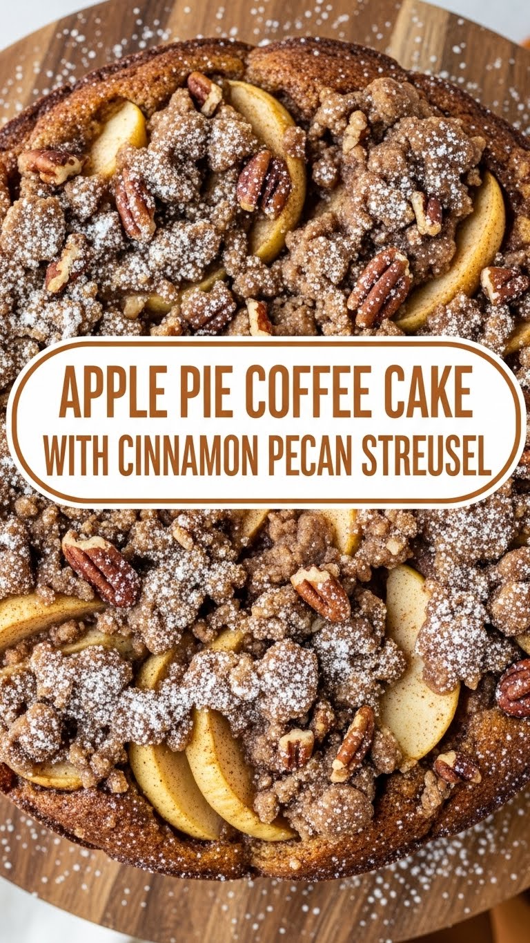 Apple Pie Coffee Cake With Cinnamon Pecan Streusel – Don Kitchen