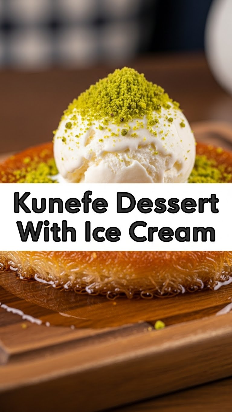 Kunefe Dessert With Ice Cream – Don Kitchen