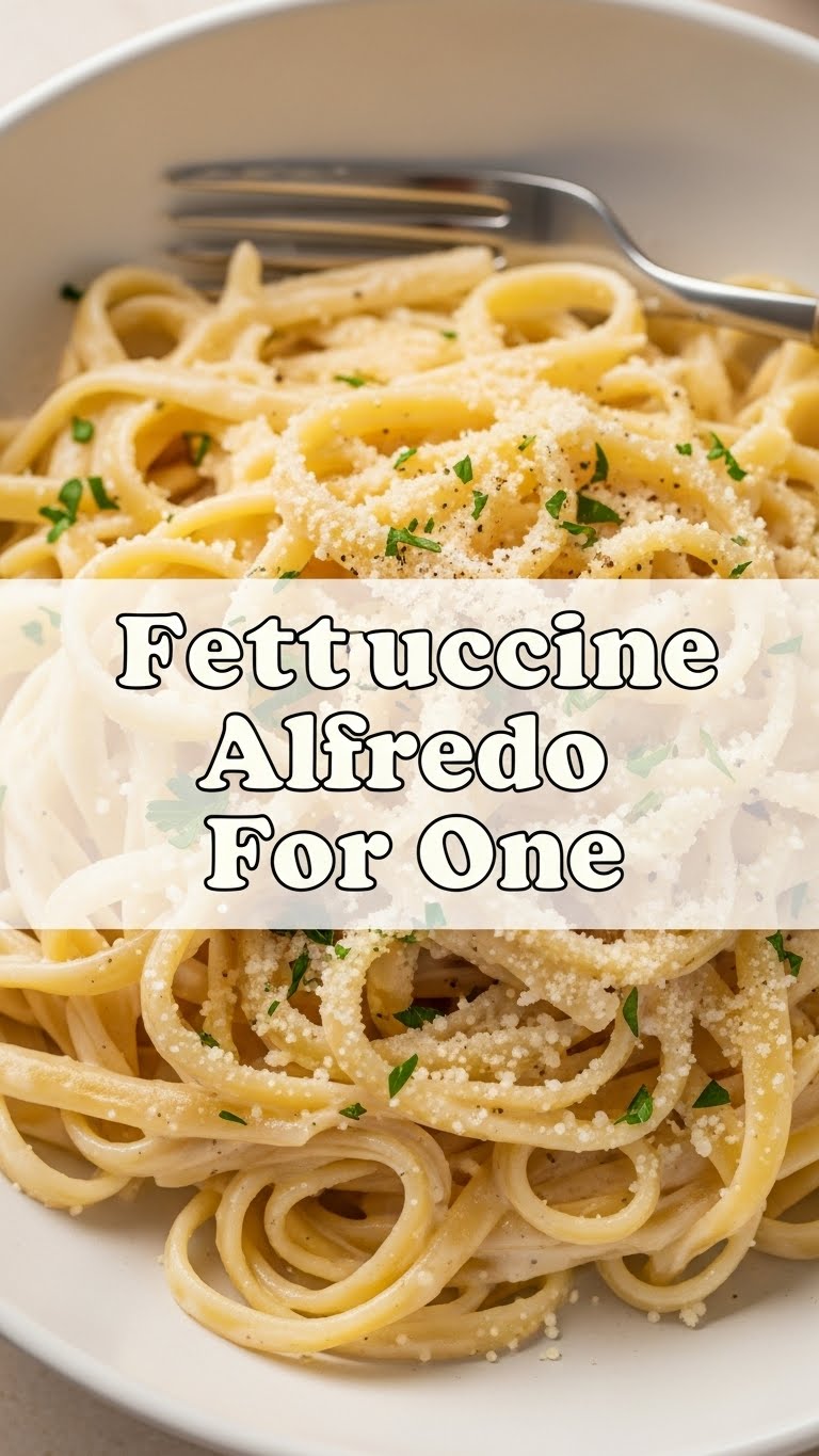 Fettuccine Alfredo For One – Don Kitchen